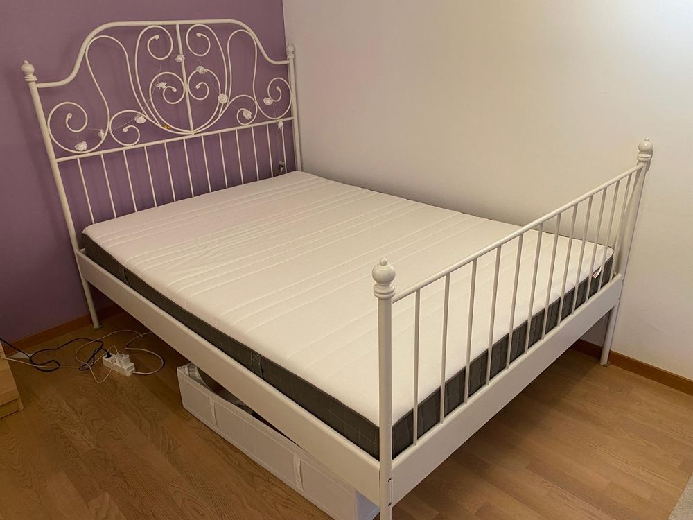 Metallbett Weiss Inkl Matratze Kaufen Auf Ricardo