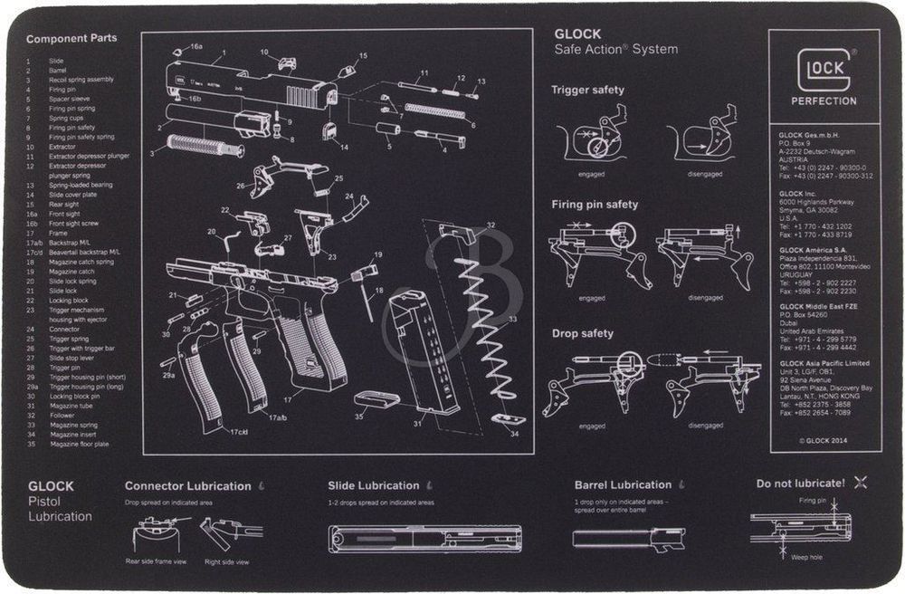 Glock 17 Gunsmith Bench Mat - GI5976 (Neu und originalverpackt) in ...