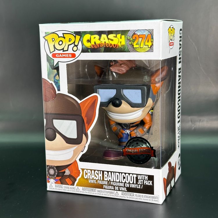 Funko Pop! Crash Bandicoot With Jet Pack 274 Special Edition | Kaufen ...