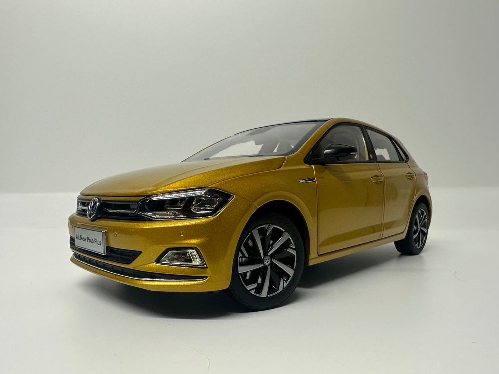 VW Volkswagen Polo Plus 1:18, gold, Paudi, inkl. OVP | Kaufen auf Ricardo