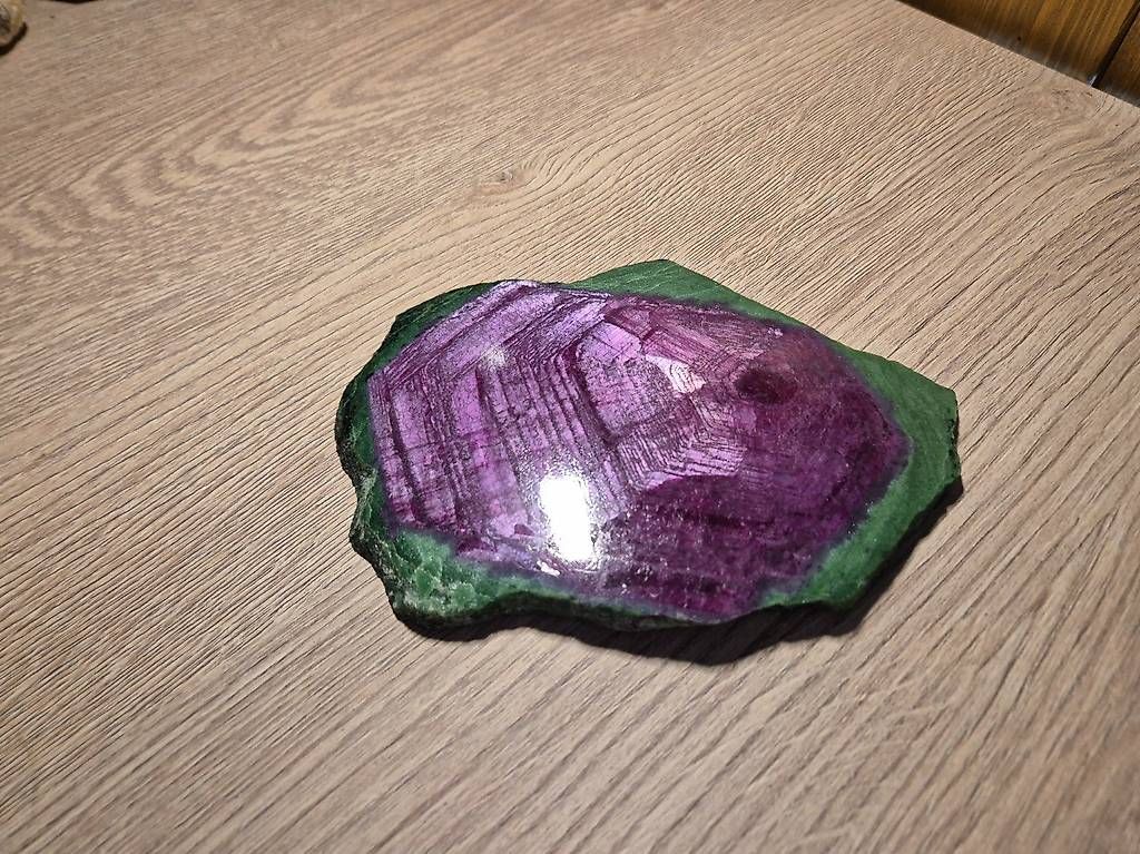 Tranche de rubis dans zoïsite ? 430 g ? pierre naturelle (D'occasion) à ...