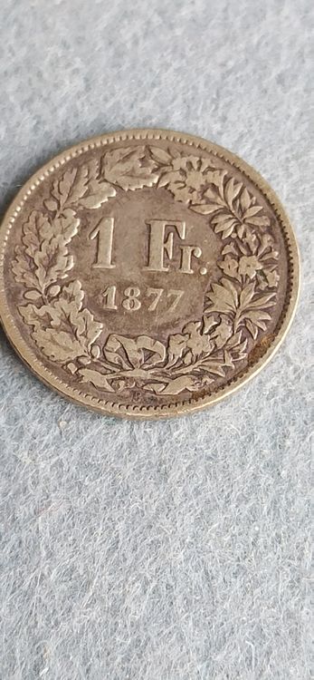 1fr.silber münze 1877 (Gebraucht) in minusio für CHF 6 – mit Lieferung auf Ricardo kaufen