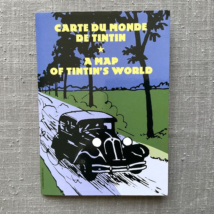 🔴 Carte du monde de Tintin - A Map of Tintin's World 🔴 (Gebraucht) in ...