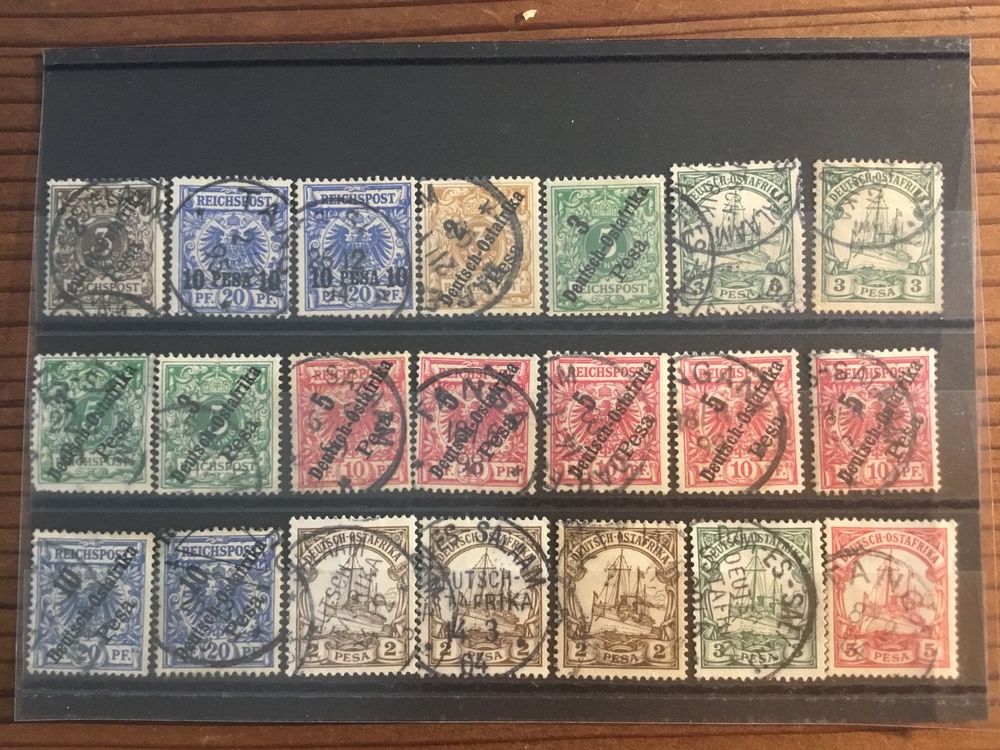 Ostafrika deutsche Kolonie Lot (Gebraucht) in Roggwil TG für CHF 5 – mit Lieferung auf Ricardo ...