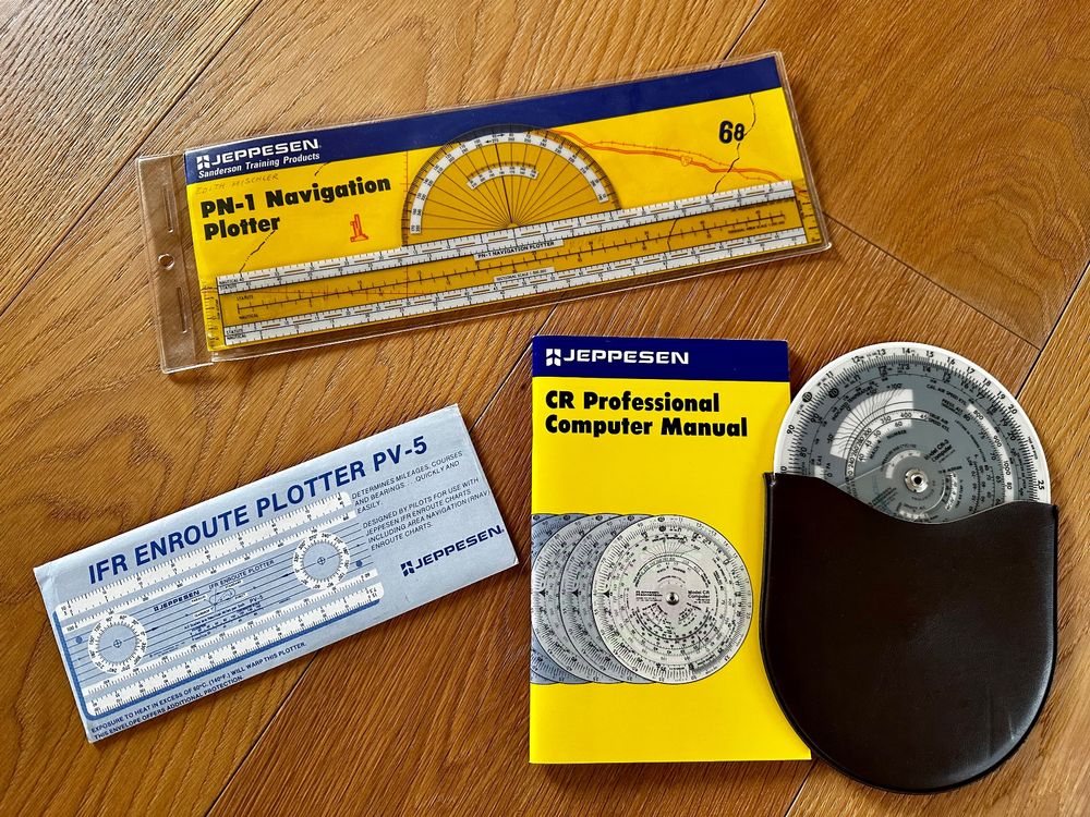 Jeppesen CR-3 Plotter & IFR Plotter PV-5 Piloten Navigation (Gebraucht ...