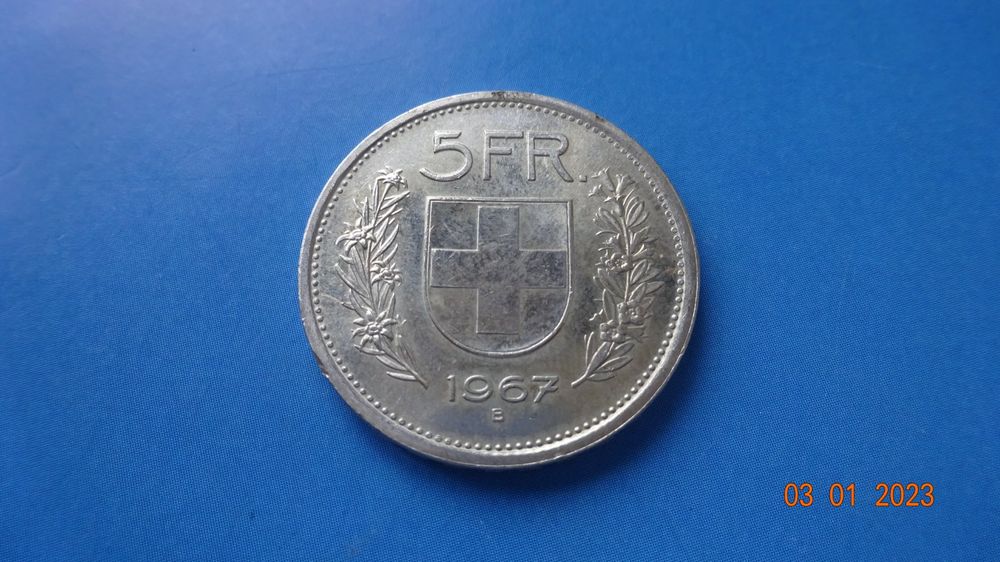 5 Fr 1967 Variante 3 Sterne vor Gesicht (Gebraucht) in bassecourt für CHF 44 – mit Lieferung auf ...