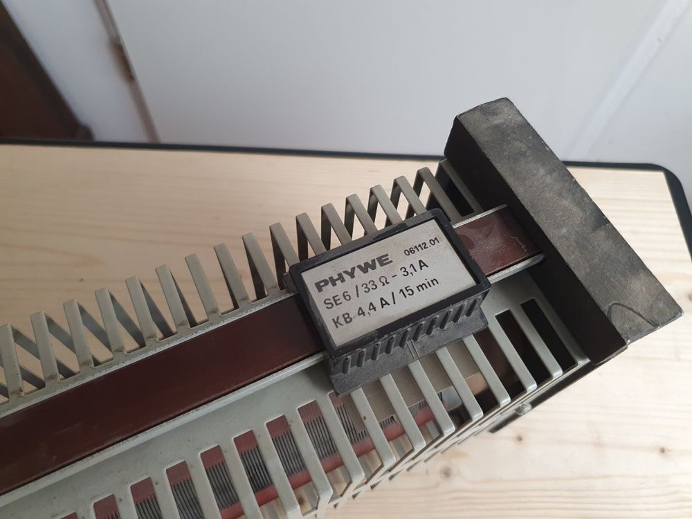 PHYWE Schiebewiderstand 33 Ohm 06112.01 - 3,1 oder kurz 4,4A | Kaufen auf Ricardo