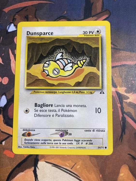 Carta Pokemon Dunsparce 54/75 Team Rocket Near Mint! (58) (Usato) a ...