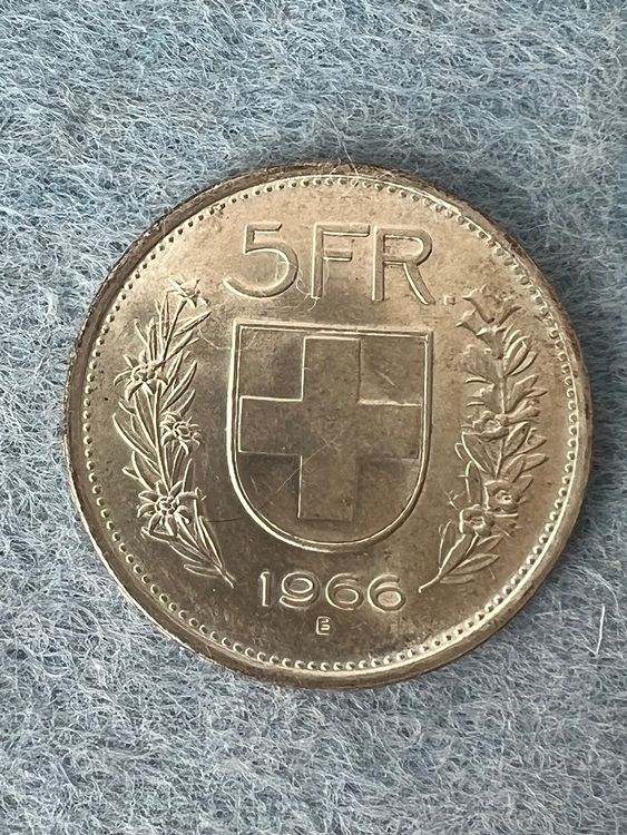 5 Fr Silber 1966 | Kaufen auf Ricardo