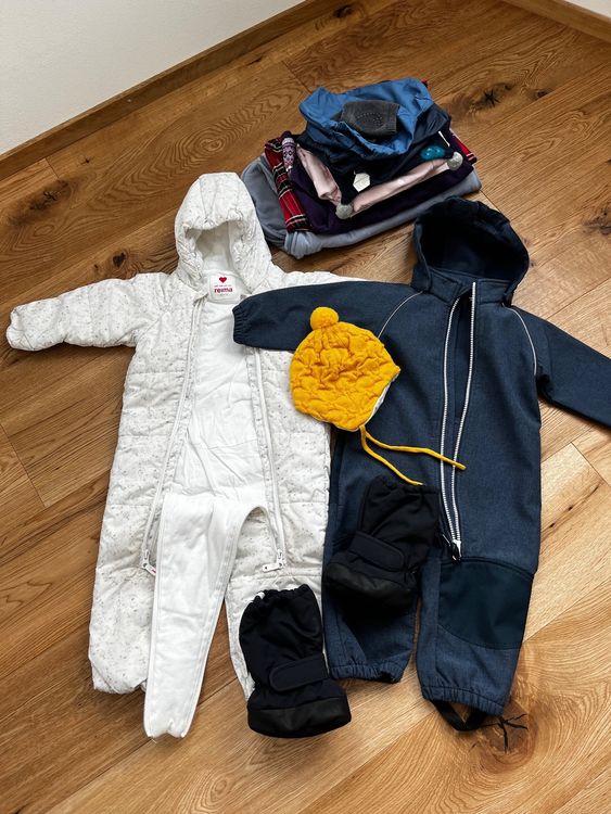 Reima Skianzug (74) + Softshell Overall (74) + Babyschuhe (Gebraucht ...