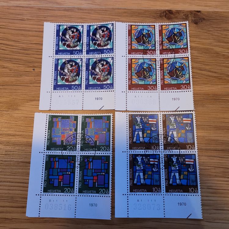 Los Mit 4er Blocks Pro Patria 70 (Gebraucht) in Biel/Bienne für CHF 1 – mit Lieferung auf ...