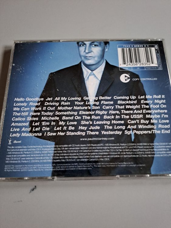 2CD Paul McCartney Back in The World | Kaufen auf Ricardo
