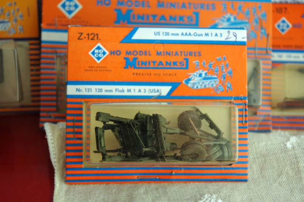Roco Minitanks H0 (Flak, Kanone, Sattelschlepper etc.) OVP (Neu und ...