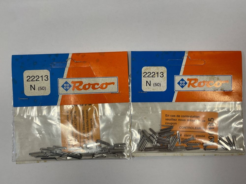 Roco 22213 100x Schienenverbinder, Spur N (Neu und originalverpackt) in ...
