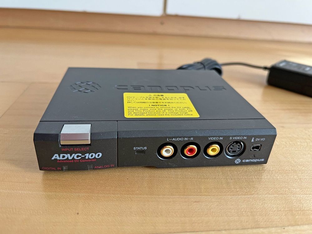 Canopus ADVC 100 Video Converter (Gebraucht) in Altstätten SG für CHF ...
