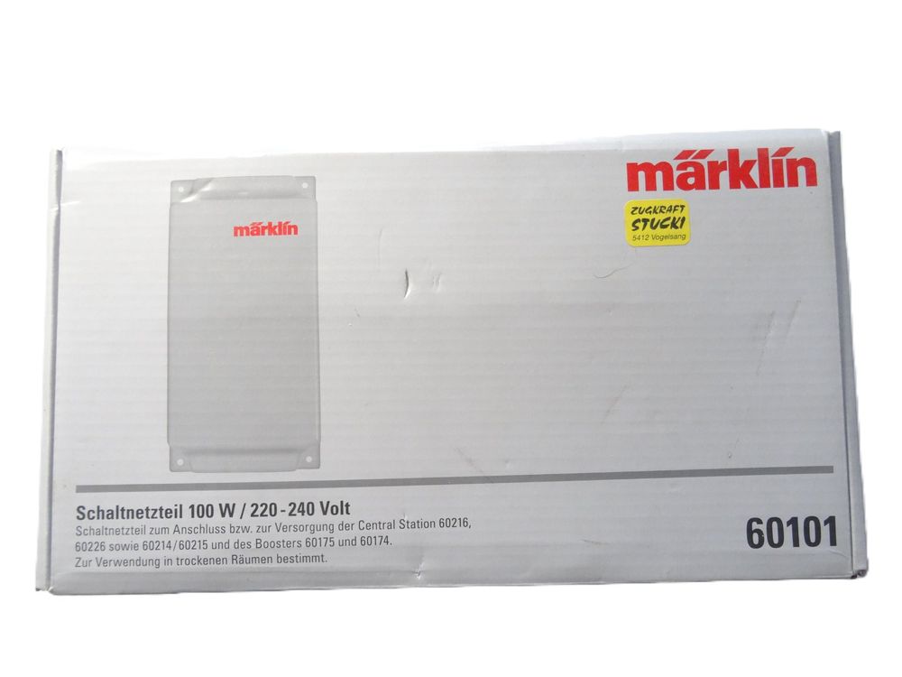 Märklin 60101 Schaltnetzteil 100 VA/230V NEU (Neu und originalverpackt ...