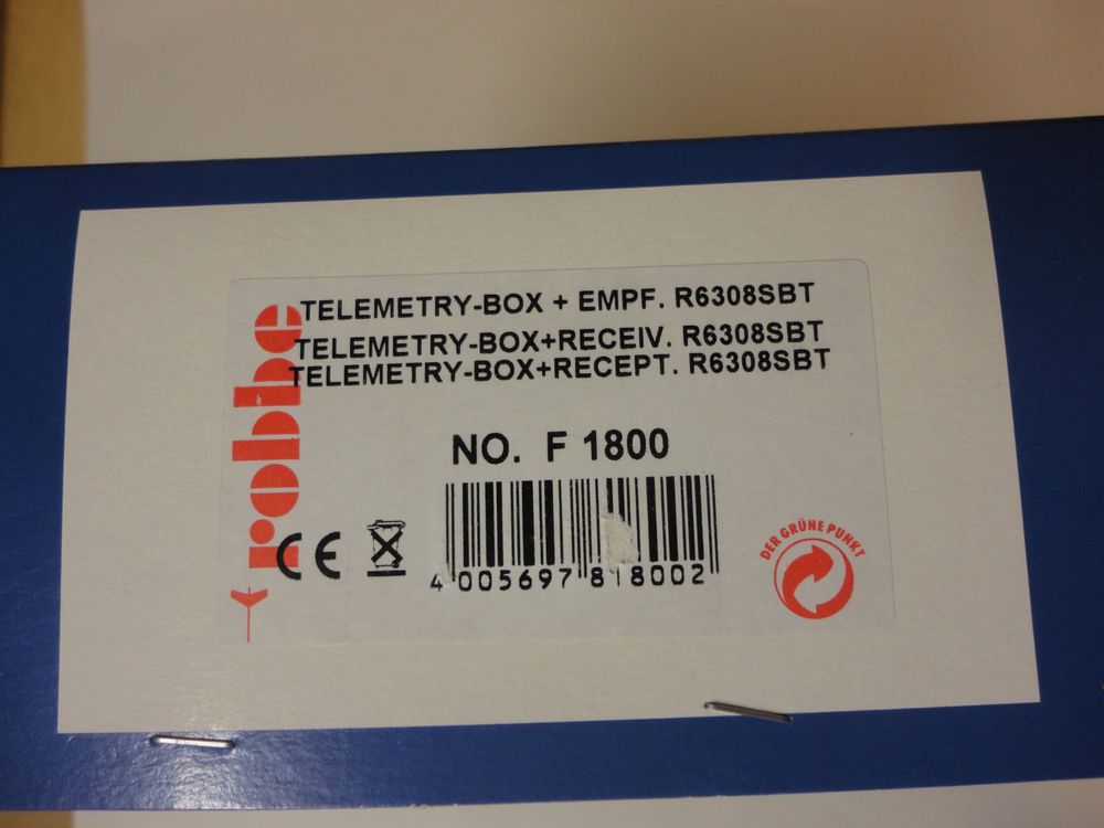 Set Telemetry-Box+R6308SBT Futaba F1800 (Neu und originalverpackt) in ...