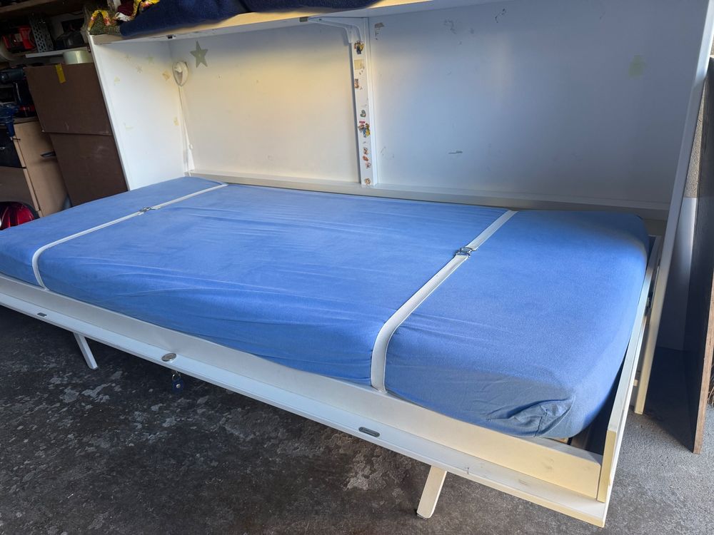 Klappbett Schrankbett weiss, platzsparend (Gebraucht) in Bern für CHF 459 – nur Abholung auf ...