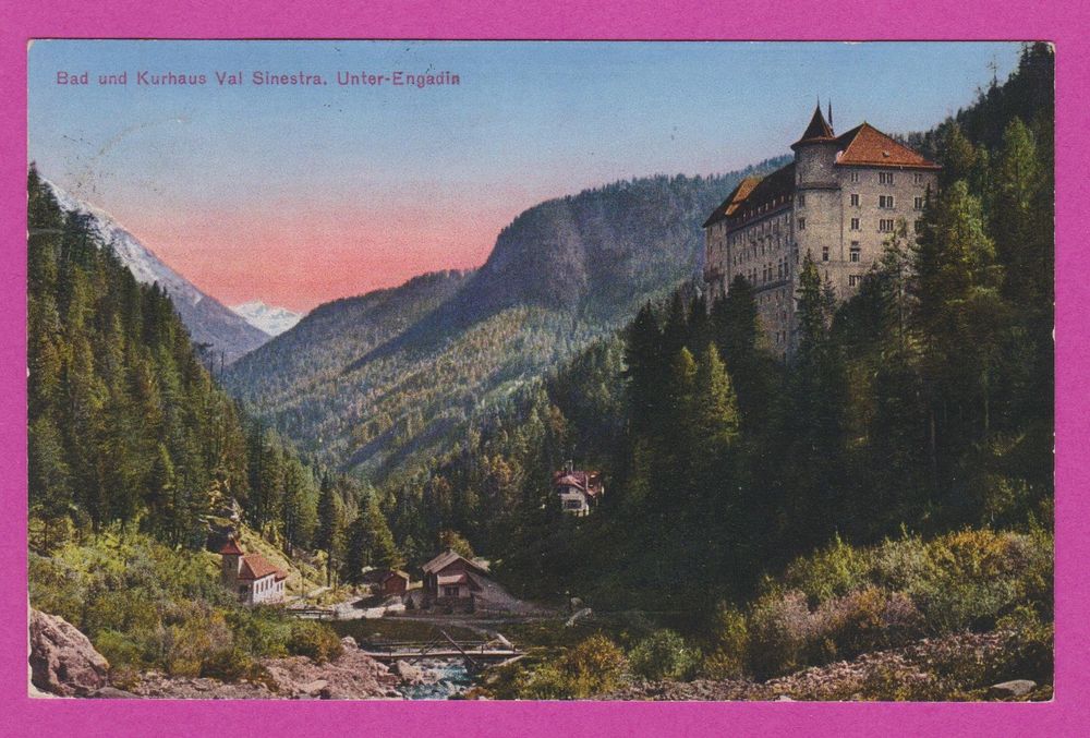 Val Sinestra - alte Karte mit Bad und Kurhaus, gest 1930 (Gebraucht) in ...