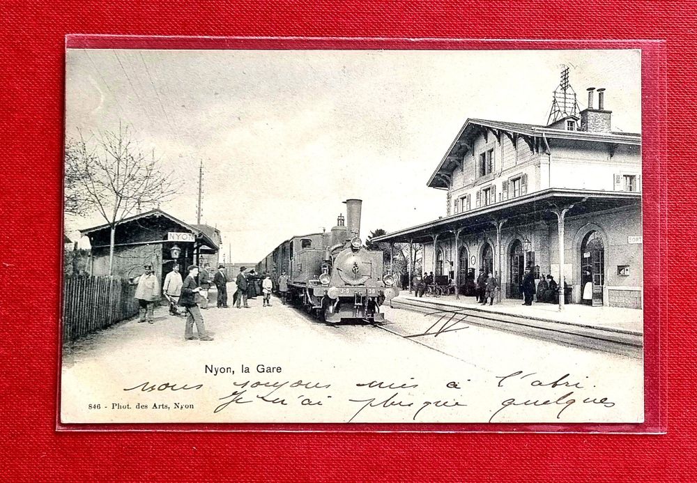 Nyon - Gare - Bahnhof - Chemin de Fer - Dampfeisenbahn - (Gebraucht) in Rothrist für CHF 28.5 ...