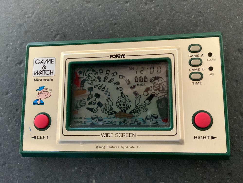 Nintendo Game & Watch Popey 1981 (D'occasion) à pour CHF 113 – avec ...