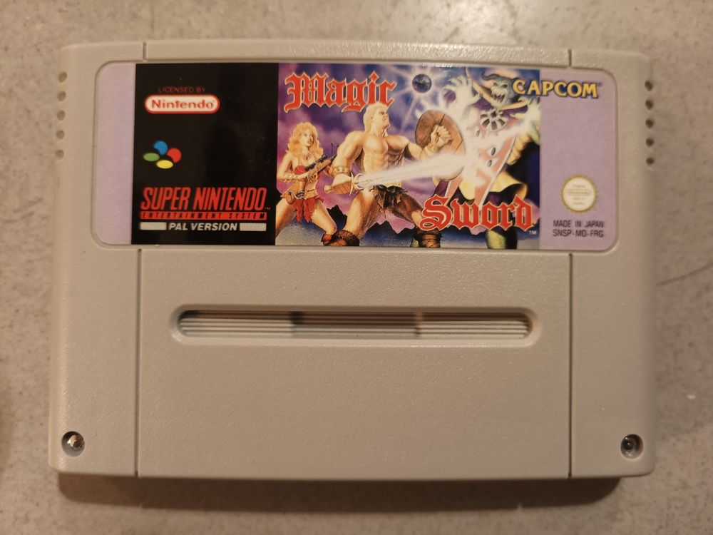 SNES Modul Magic Sword, Capcom, EU Version, Rarität (Gebraucht) in ...