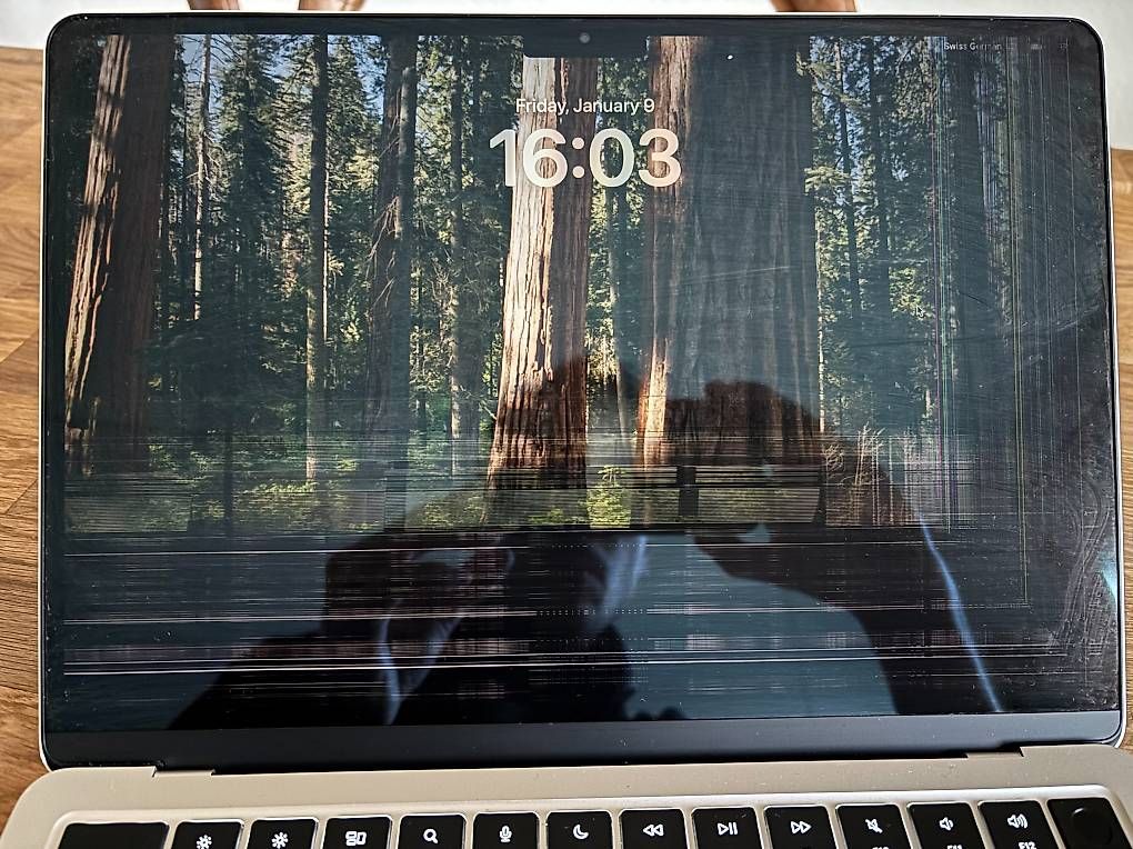 MacBook Air M4 2025 256GB mit Display-Schaden (Defekt) in Zürich für ...