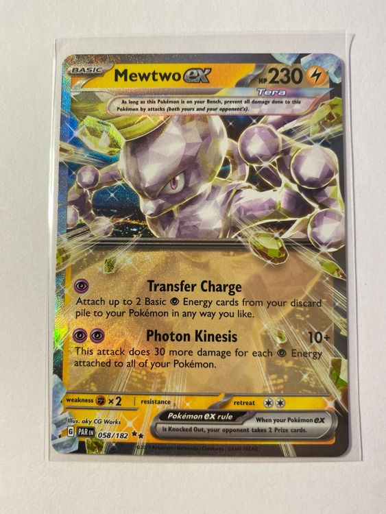 Pokemon Mewtwo EX 058/182 Paradox Rift EN (Neu (gemäss Beschreibung ...