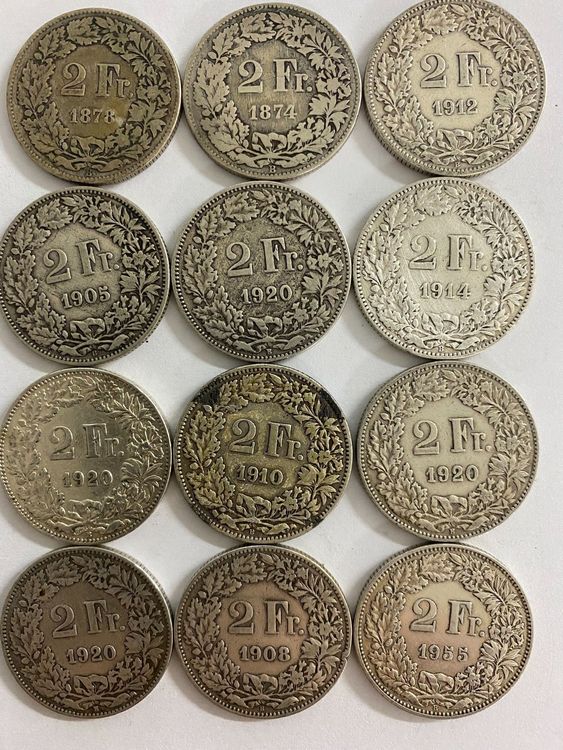 12 Stk 2.- Über 100 Jahre Alt (1-1955) (Gebraucht) in Ballwil für CHF 77 – mit Lieferung auf ...