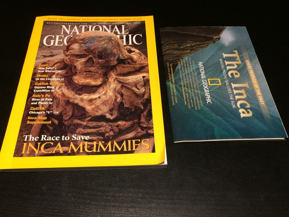 NATIONAL GEOGRAPHIC English ed. MAY 2021 W. map The Inca | Kaufen auf ...