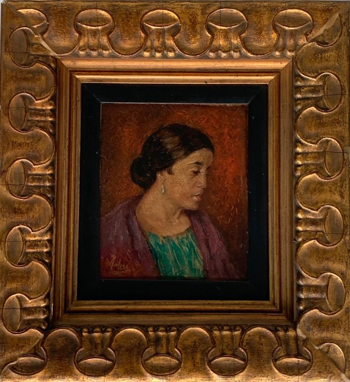 Antikes Gemälde von einer Dame unleserlich Signiert (D'occasion) à Root pour CHF 30 – avec ...