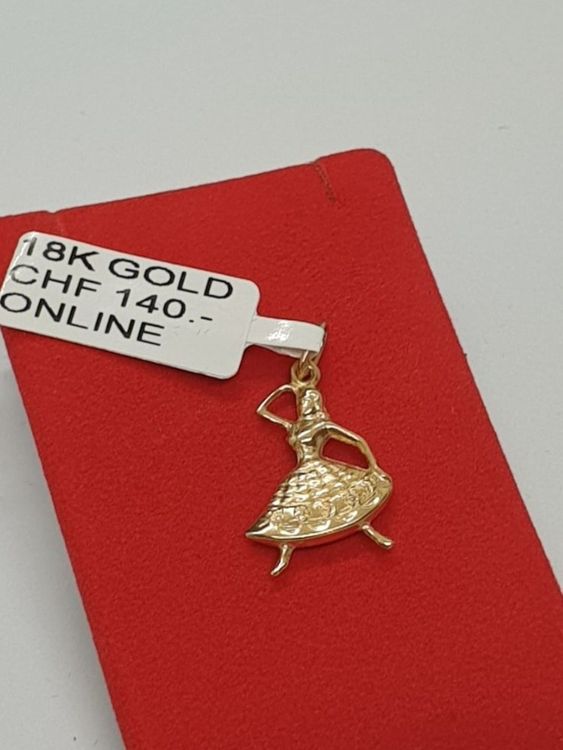Echt 18K Gold Anhänger - flamenco tänzerin (Gebraucht) in Luzern für ...