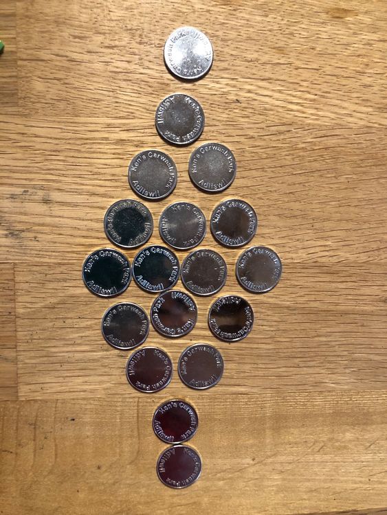 18 Jetons 4.8g Ken's Carwashpark Adliswil (25) (Gebraucht) in Vilters für CHF 5 – mit Lieferung ...