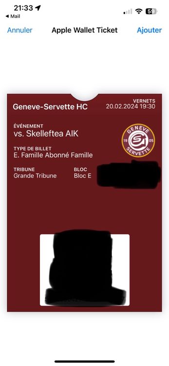 GSHC Finale Champions Hockey League x2 | Kaufen auf Ricardo