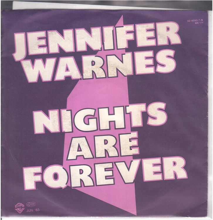 Single7 JENNIFER WARNES - NIGHTS ARE FOREVER (Gebraucht) in Oberwil ...