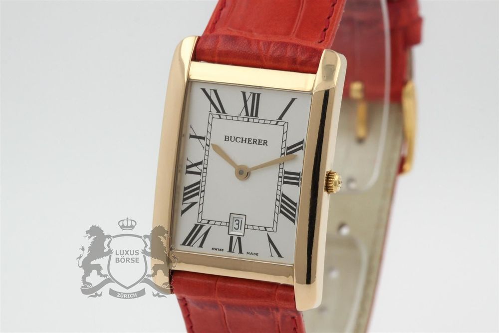 BUCHERER Tank 18K Gold Damenuhr *3860 (Gebraucht) in Zürich für CHF ...
