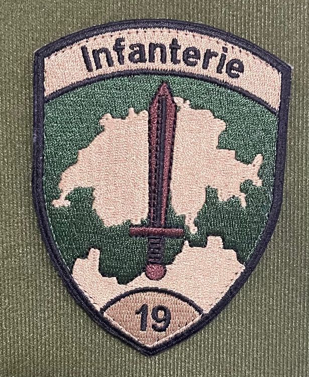 Ecusson brodé Infanterie 19 (ER PM) Armée Suisse Militaire | Kaufen auf ...
