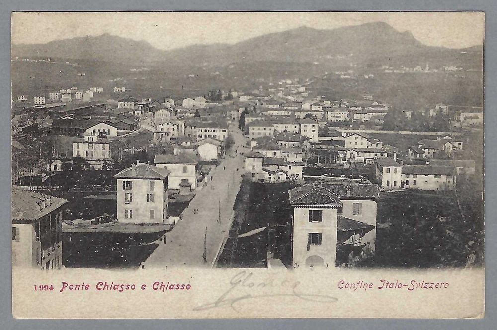 PONTE CHIASSO E CHIASSO, CONFINE/ZOLL CH-I, 0 1904 | Acheter sur Ricardo