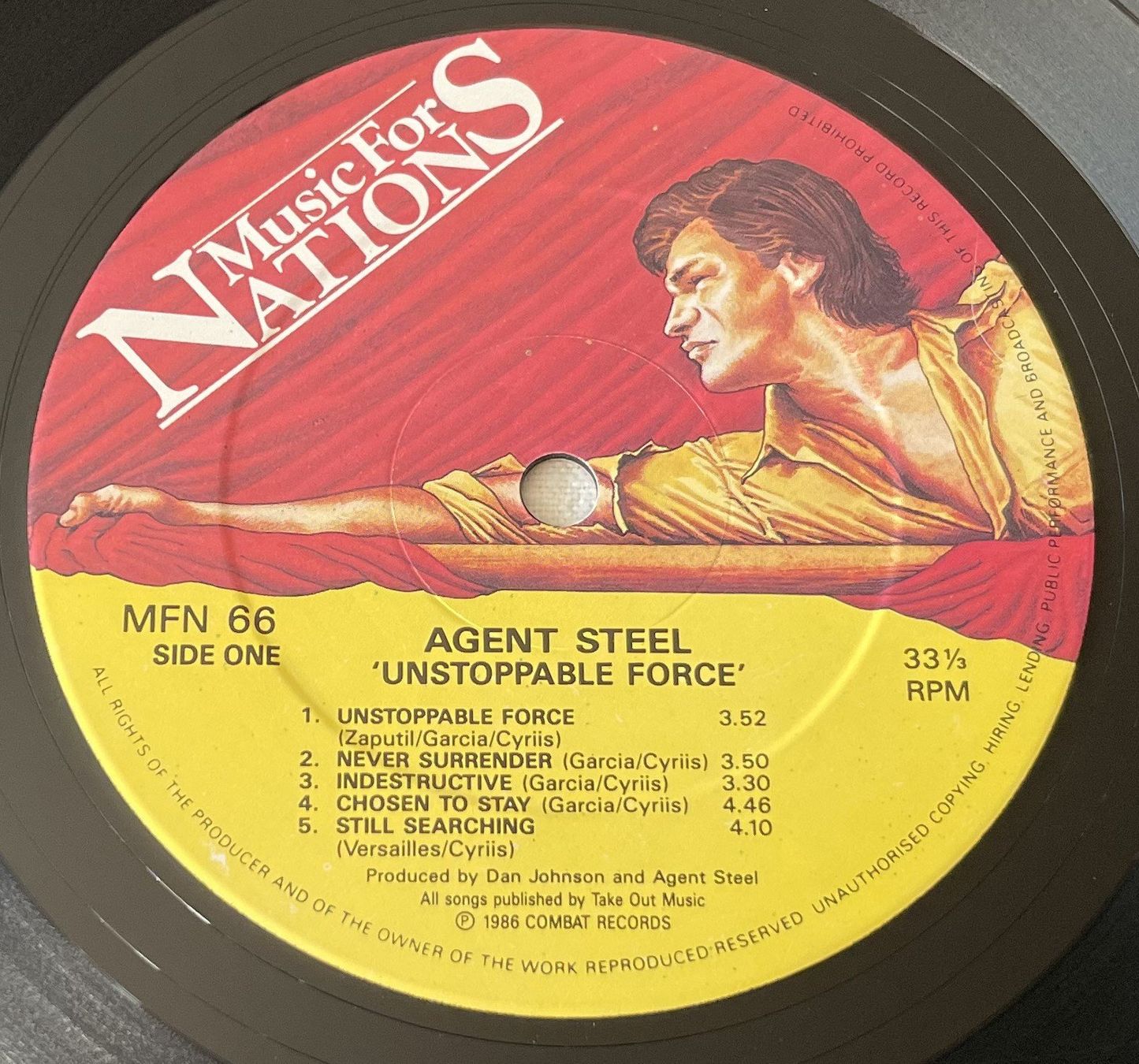 Agent Steel – Unstoppable Force - LP - 1986 - First Press (Gebraucht ...