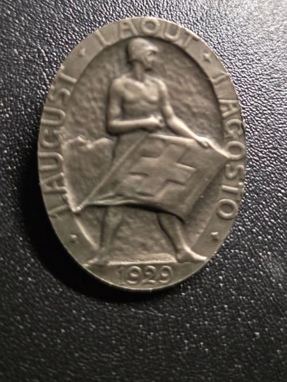 1. August Abzeichen Pin 1929 Schweiz Plakette Variante 3 (Gebraucht) in ...