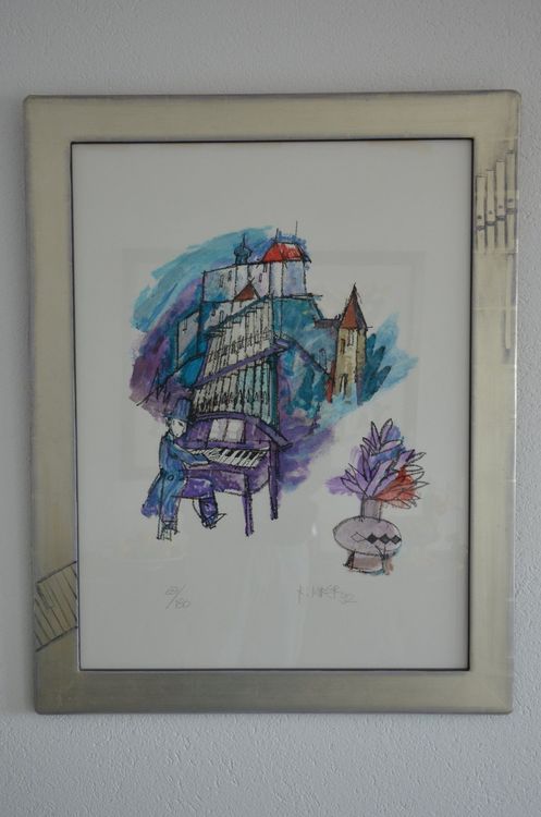 Original Lithografie "Schloss Tarasp" Nr. 69/180 R. Mirer (Gebraucht) in Zug für CHF 600 – nur ...