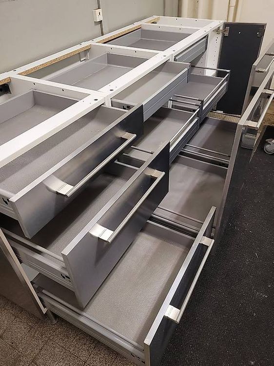 Lot de 4 meubles Ikea série Method Varsta Inox + carrousel (D'occasion ...