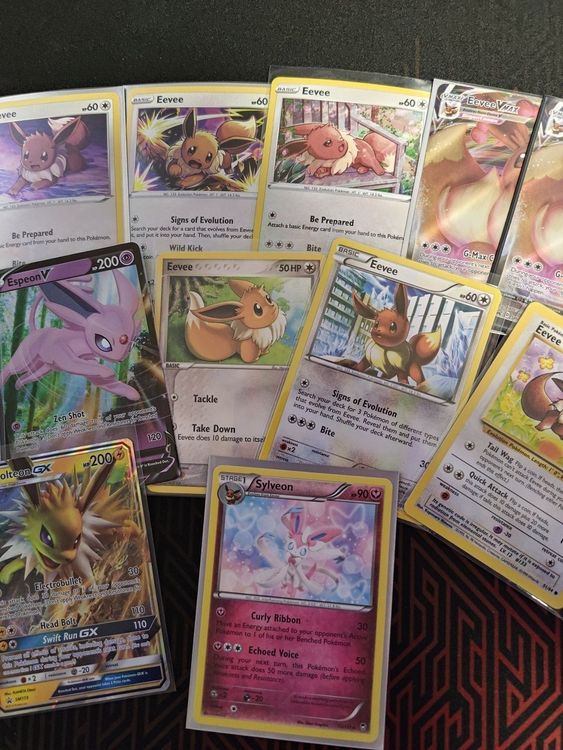 Eevee Espeon Jolteon Sylveon Bundle Pokemon Karte En Kaufen Auf Ricardo