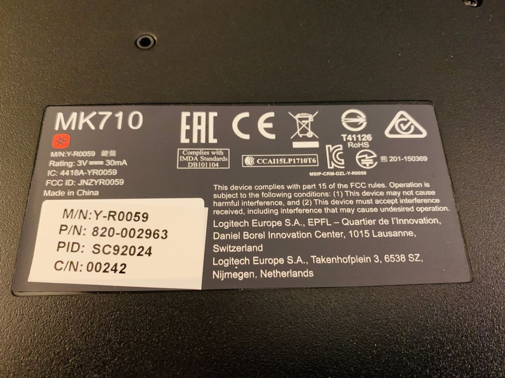 Tastatur Kabellos Logitech MK710 | Kaufen auf Ricardo