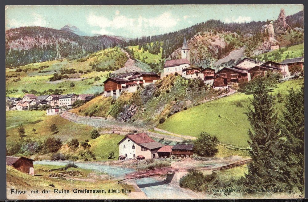 Filisur mit der Ruine Grafenstein (Gebraucht) in Aarau für CHF 6 – mit Lieferung auf Ricardo kaufen