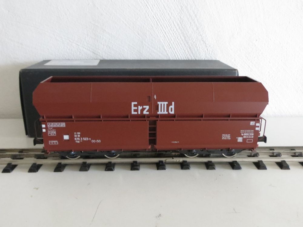 Hübner/Eurotrain Spur 0: Güterwagen Erz IIId, 4A, OVP, top (Neu (gemäss ...