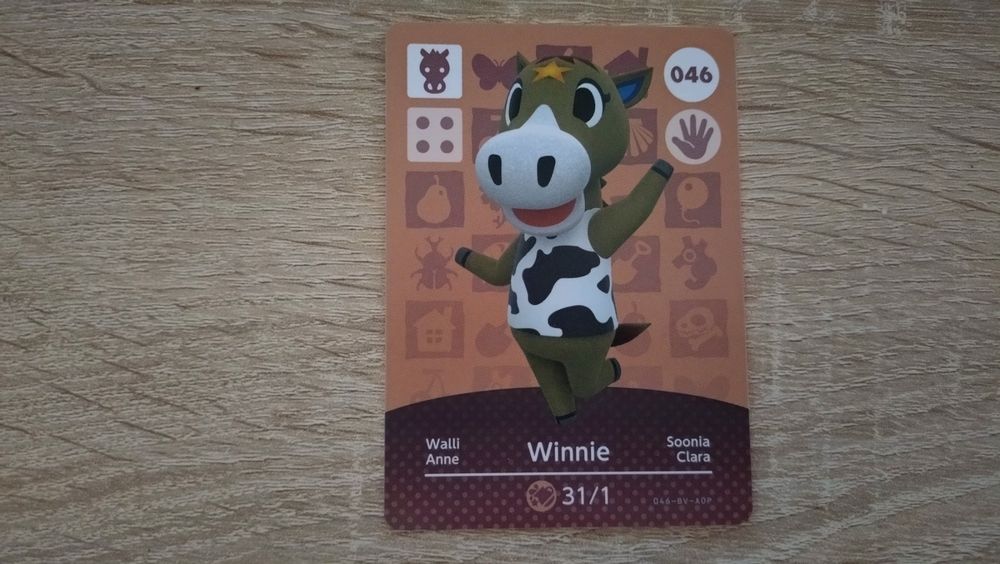Animal Crossing amiibo Karte, Winnie / Walli, Nr. 046 (Neu (gemäss ...