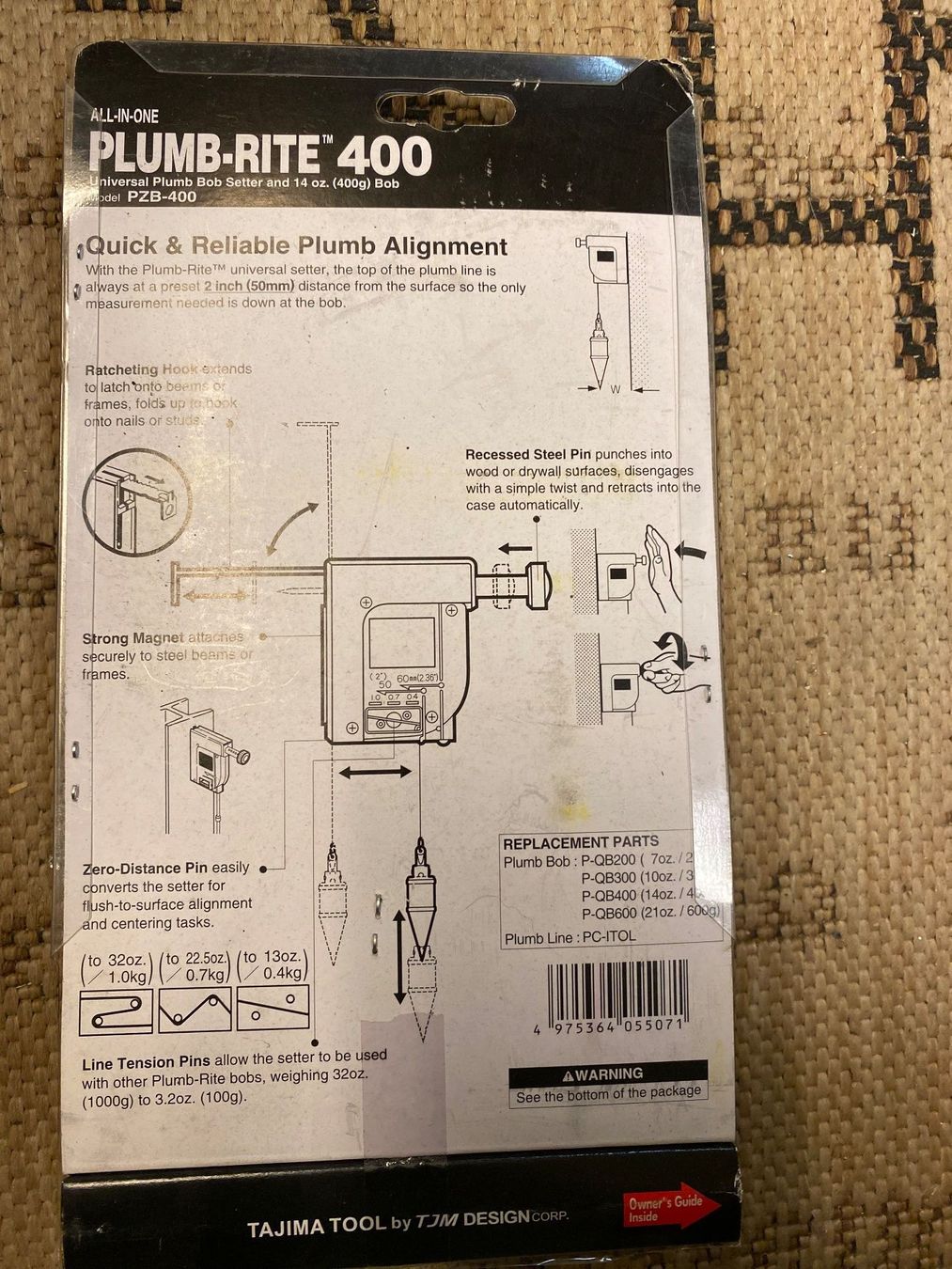 Tajimar PLUMB-RITE 400 Senklot mit Rolle, neu, OVP👍🏼 (Neu und ...