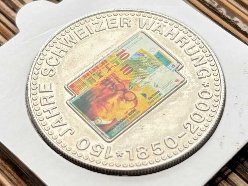 Schweiz 150 Jahre Währung 10 Franken Banknote 8. Serie (Neu (gemäss ...