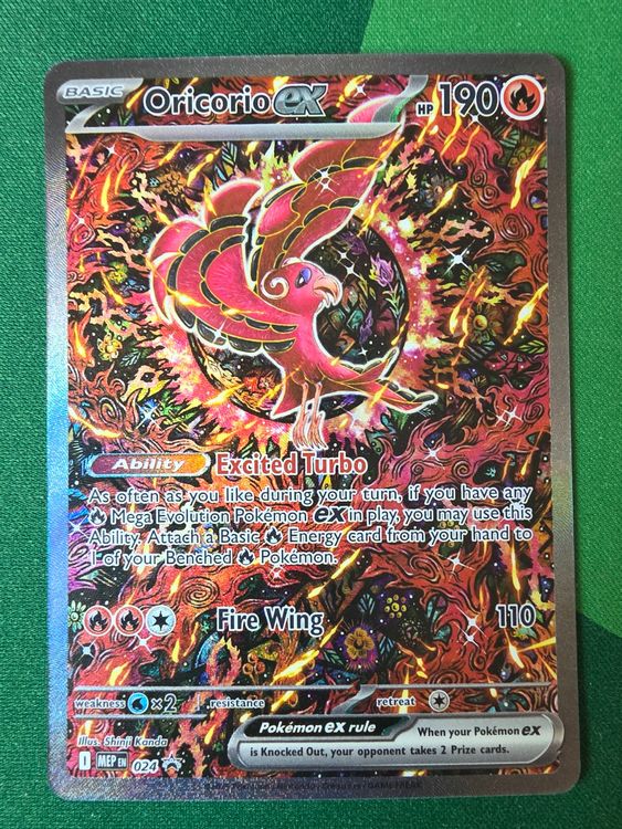 Pokemon Oricorio EX Promo MEP 024 Englisch (Neu (gemäss Beschreibung ...